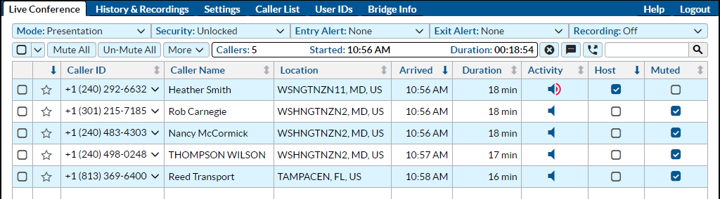 Managing a Question & Answer Session – TurboBridge HD Audio Conferencing